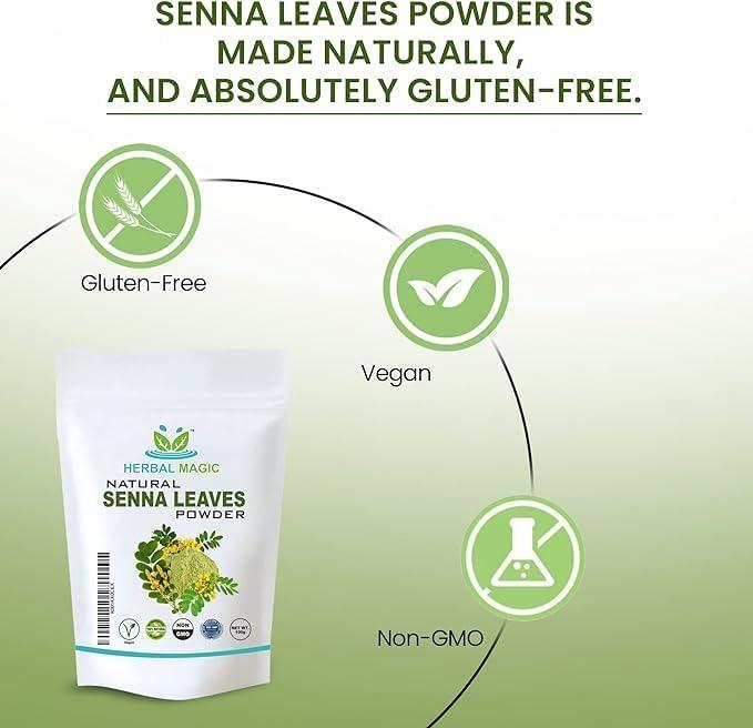 Herbal Magic's Pure & Natural Senna Leaves Powder-Also Known As-East ...