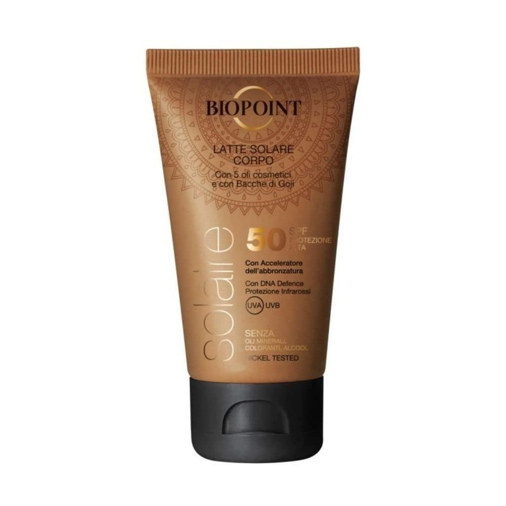 Biopoint Sun Milk SPF 50 - Waterproof Fast Absorbing Fat-Free Sunscreen ...