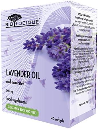 Lavender Pure Oil 500mg Cold Macerated Extract - 100% Natural, 40 ...