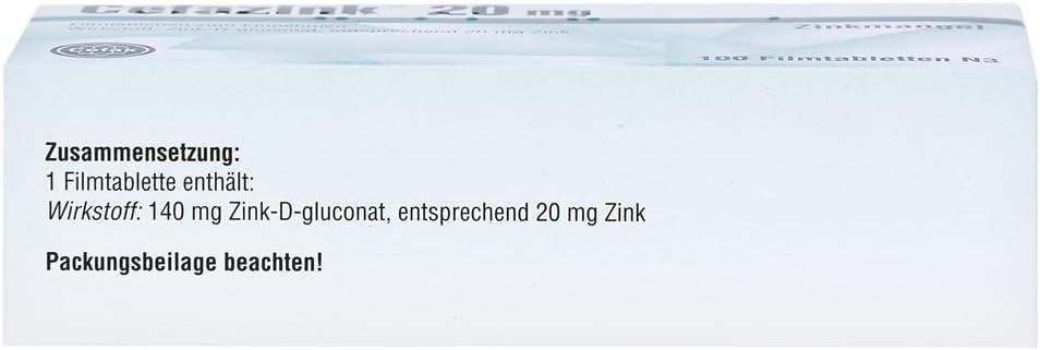 Cefazink 20 mg Film-Coated Tablets - 100 ST | Fast International ...