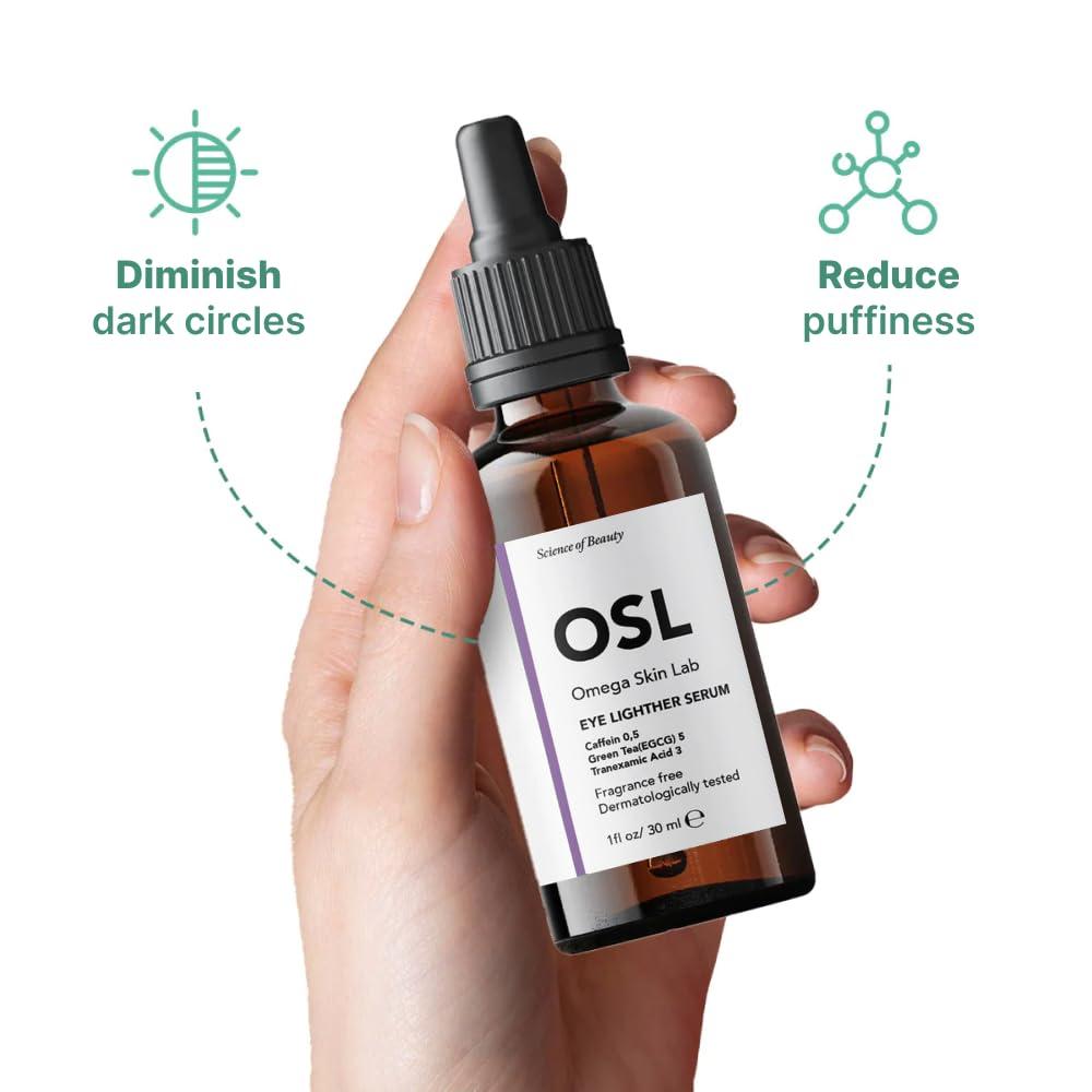 Osl Omega Skin Lab Eye Lighter Serum 30ml - Brightening Care with 0.5% ...