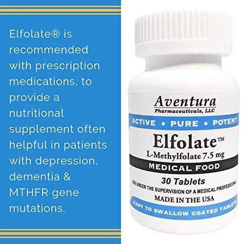 ELFOLATE 7.5mg L-Methylfolate Supplement Doctor Recommended ...
