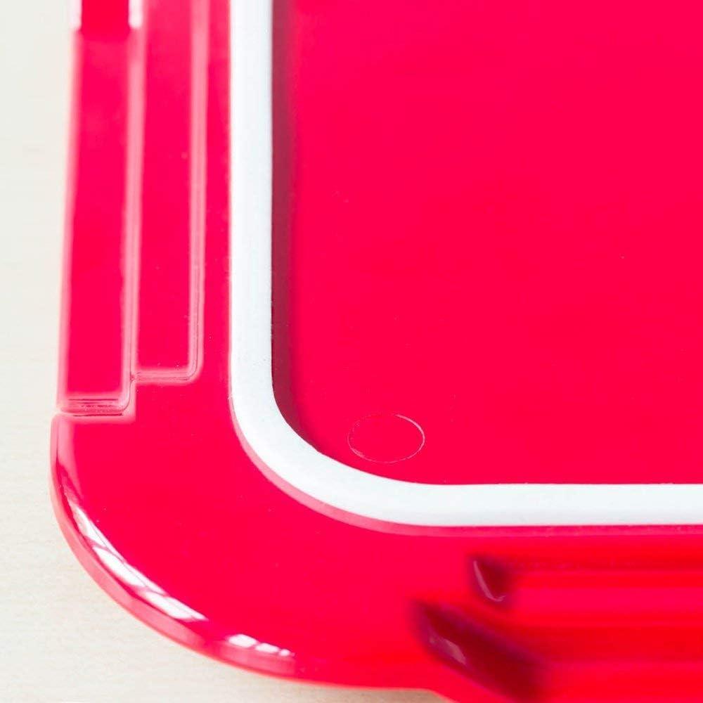 Ornamin Non-Slip Red Melamine Board 22 x 17 cm with Food Preparation ...