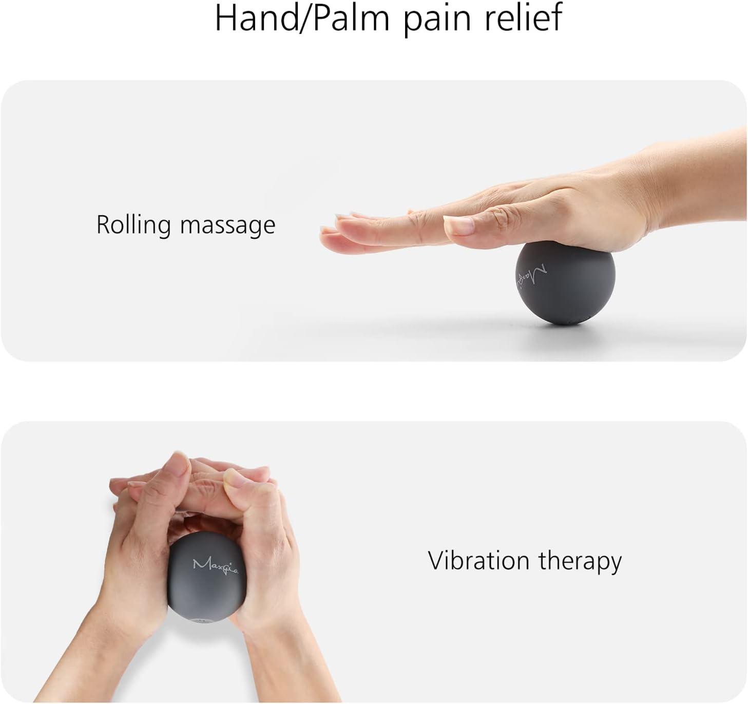 Maxgia Mini Massage Ball - 5 Speeds Electrical Therapy for Hands Feet ...