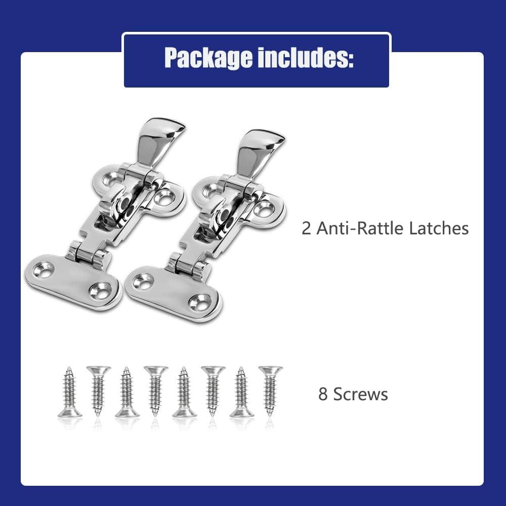 Marine Grade Boat Door Hatch Anti-Rattle Latches - 316 Stainless Steel ...