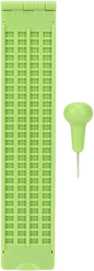 Portable Braille Slate Kit - 4 Line 28 Cell Braille Writing Slate ...