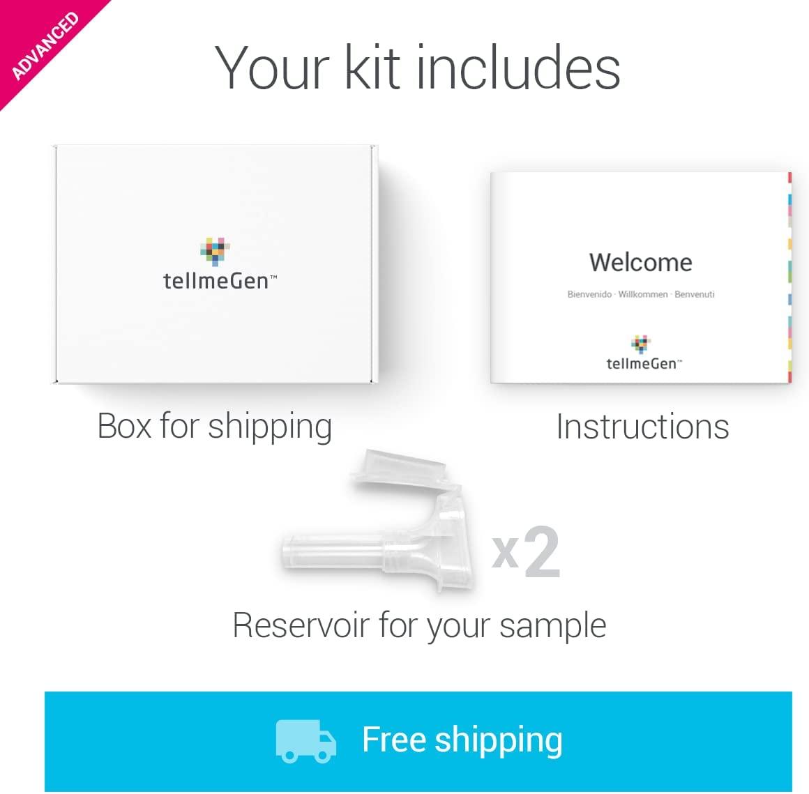 Gen DNA Test Advanced Duo - Couple Genetic Testing for Ancestry, Health ...