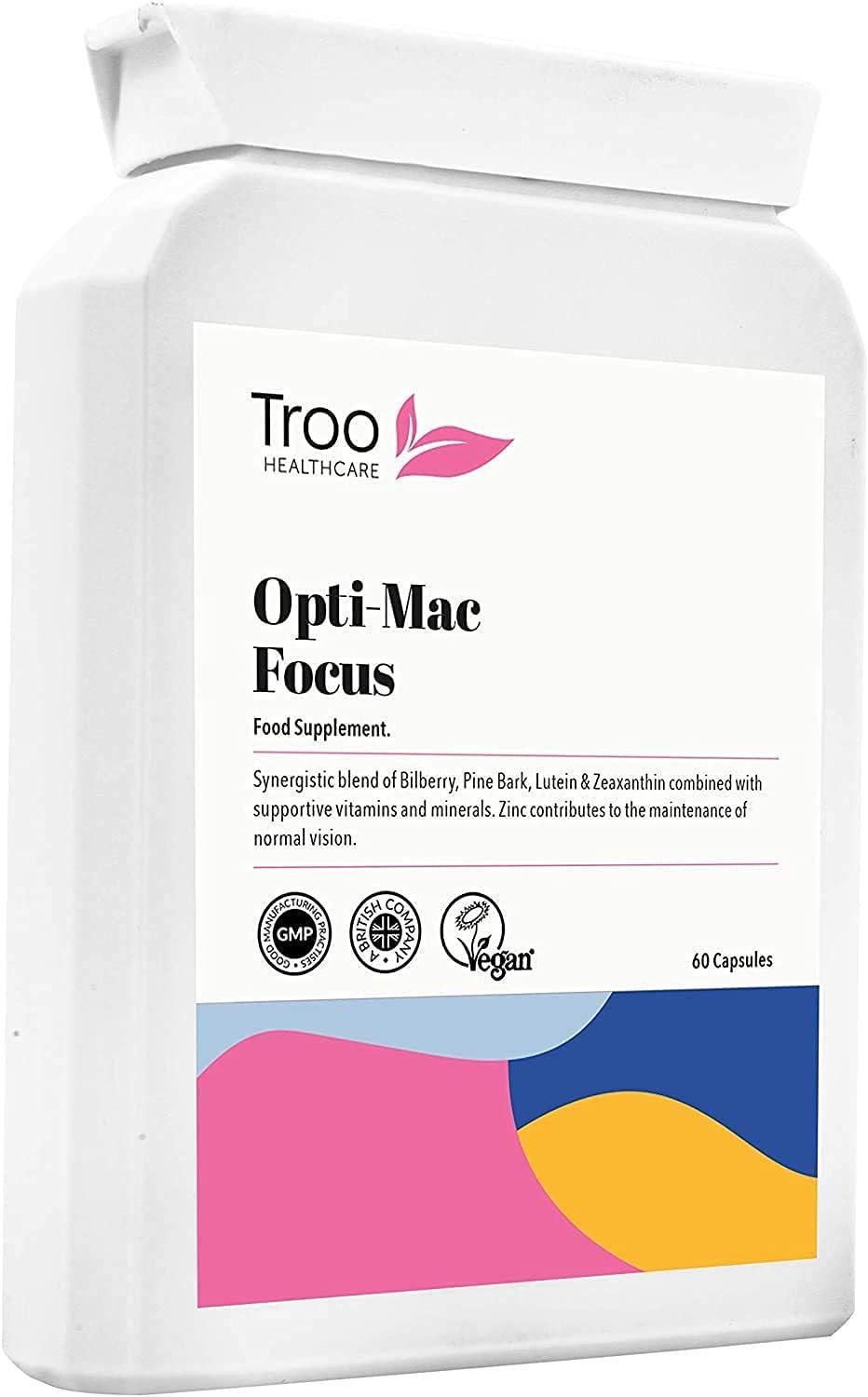 Opti-Mac Focus Eye Support 60 Capsules | Advanced Macular and Vision ...
