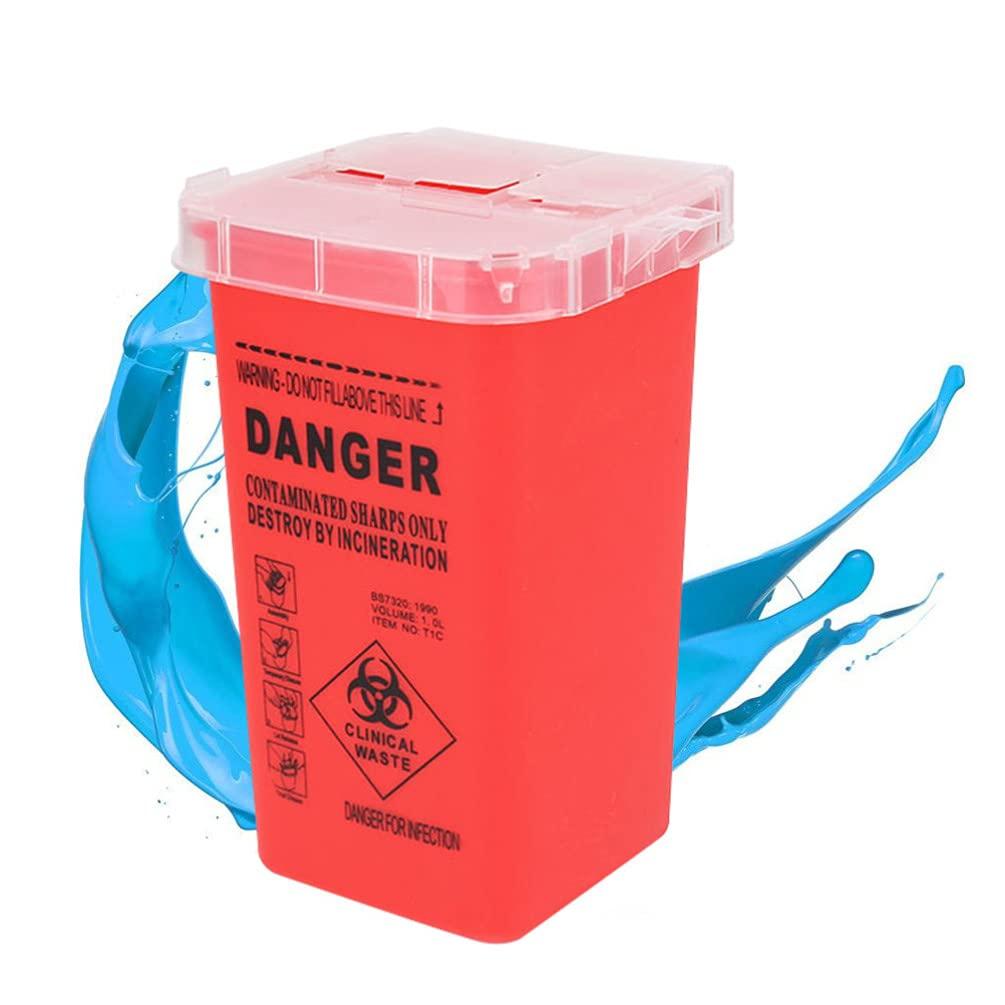 Sharps Container DOITOOL Sharps Disposal Container Small Blade Disposal ...