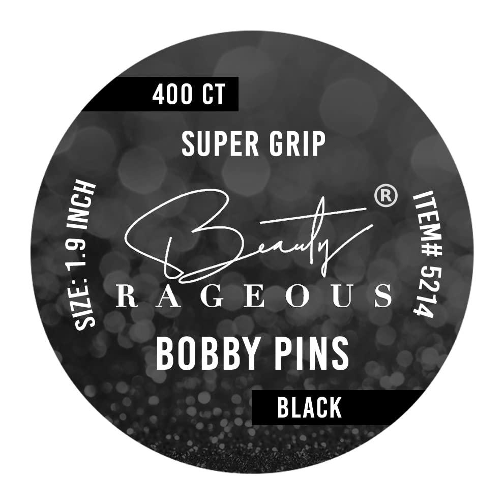 Super Grip Black Bobby Pins - 400 Count | Reusable Tin - 2 Pack | Buy ...