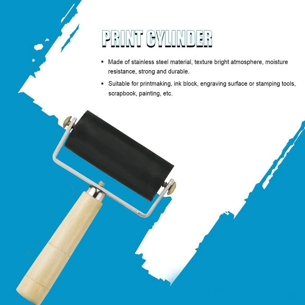 YEXPRESS 3 PCS Rubber Brayer Rollers for Printmaking, Stamping & Gluing ...