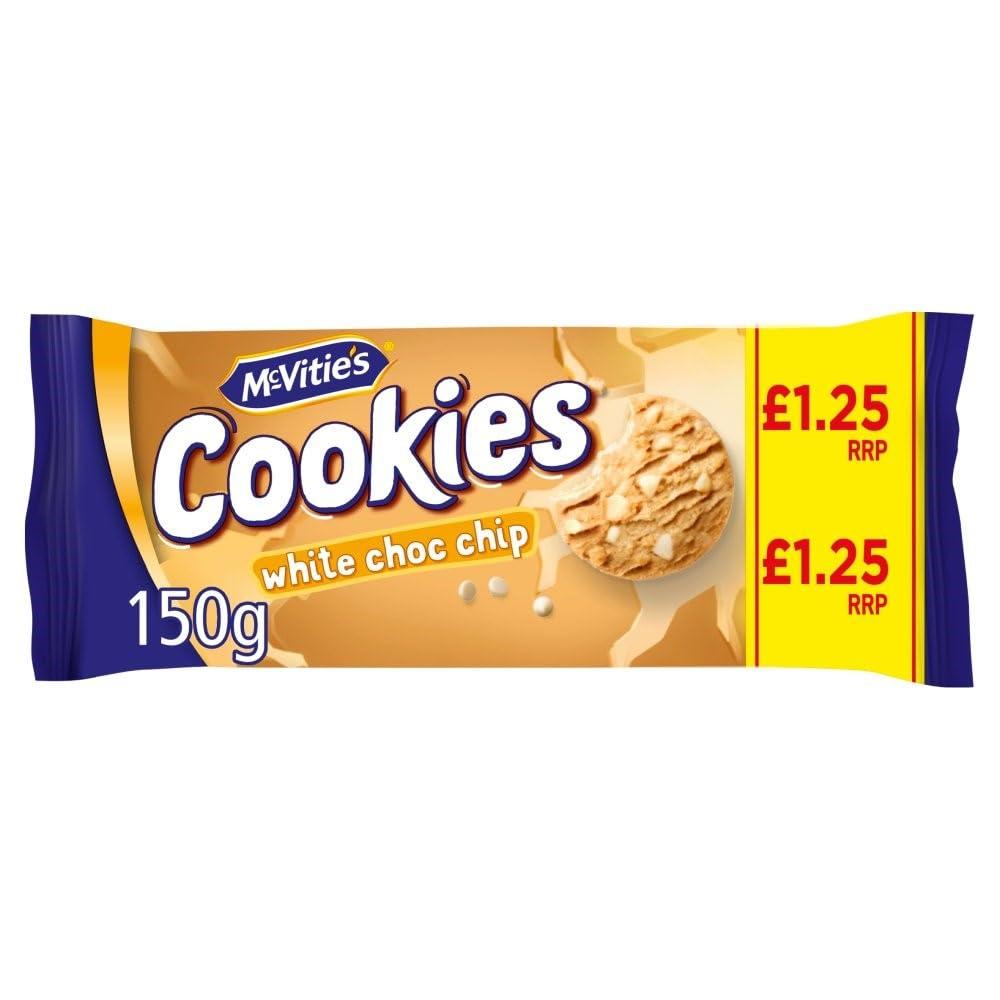 McVitie's Cookies The Chunky One White Chocolate Chip 150g - Pack of 12 ...