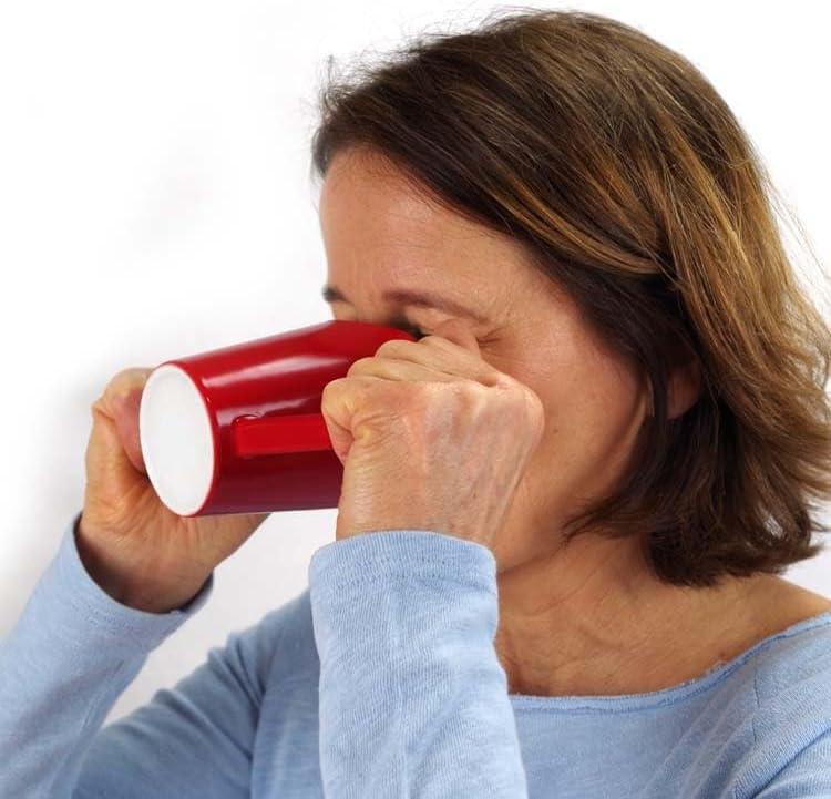 UnisonoPLUS Porcelain Nose Cup Drinking Aid with 2 Handles - Senior ...