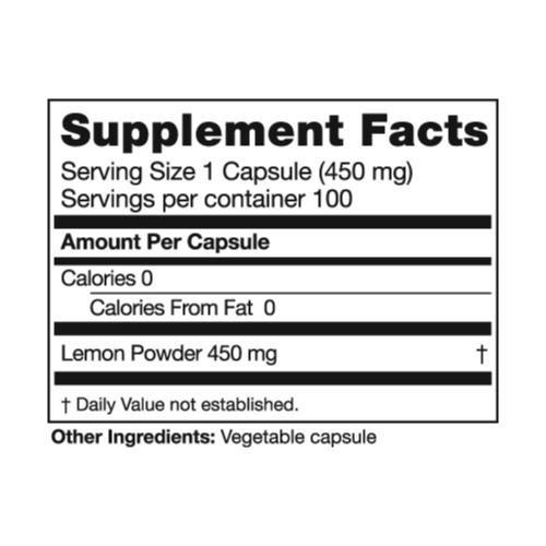 Seagate Lemon 450 mg - 100 Vcaps | Premium Health Supplement for ...