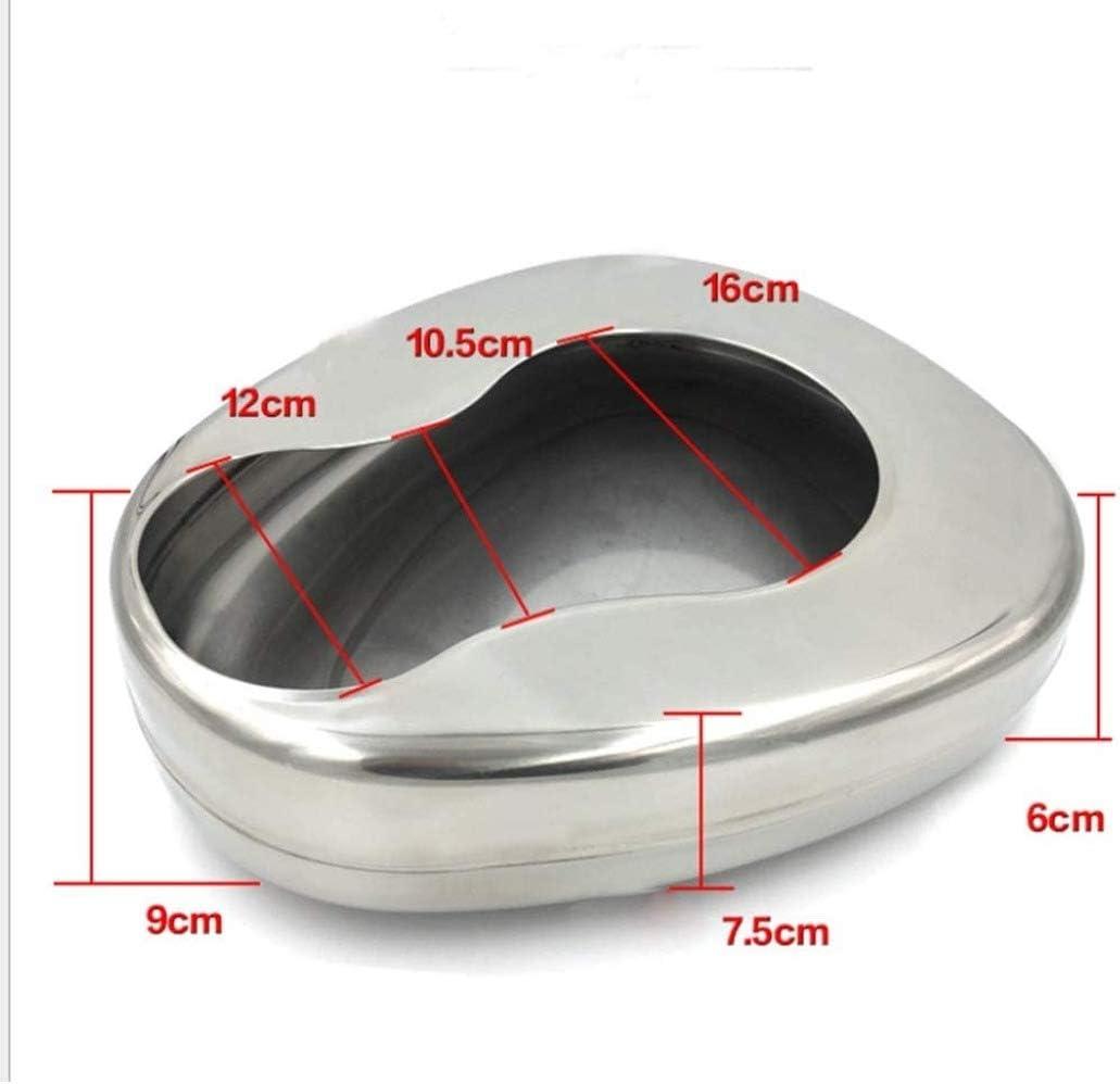 Stainless Steel Bedpan with Cover Strong Thick Stable Bedpan Heavy Duty ...