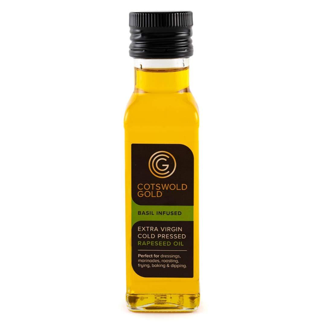 Cotswold Gold Basil Infused Rapeseed Oil 100ml - Premium Quality ...