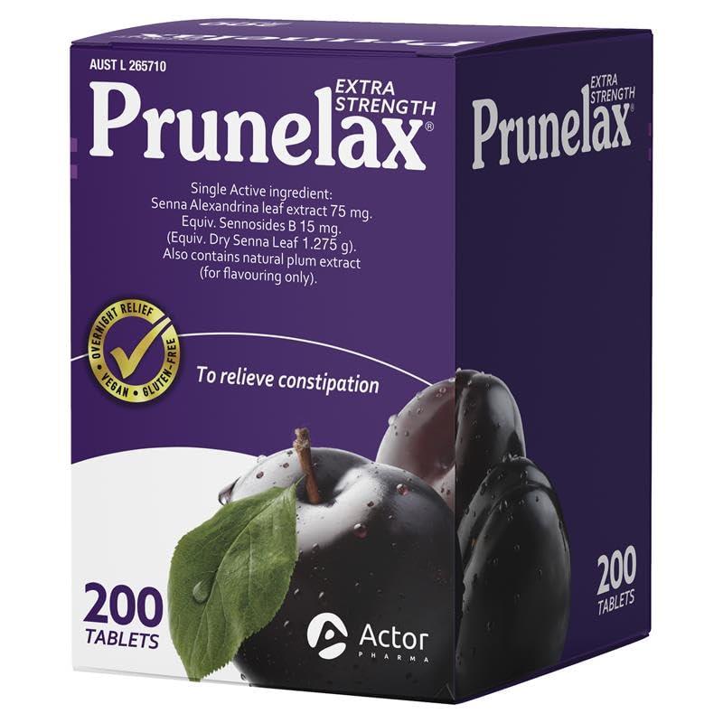 Prunelax 200 Tablets - Exclusive Size for Gentle and Effective ...