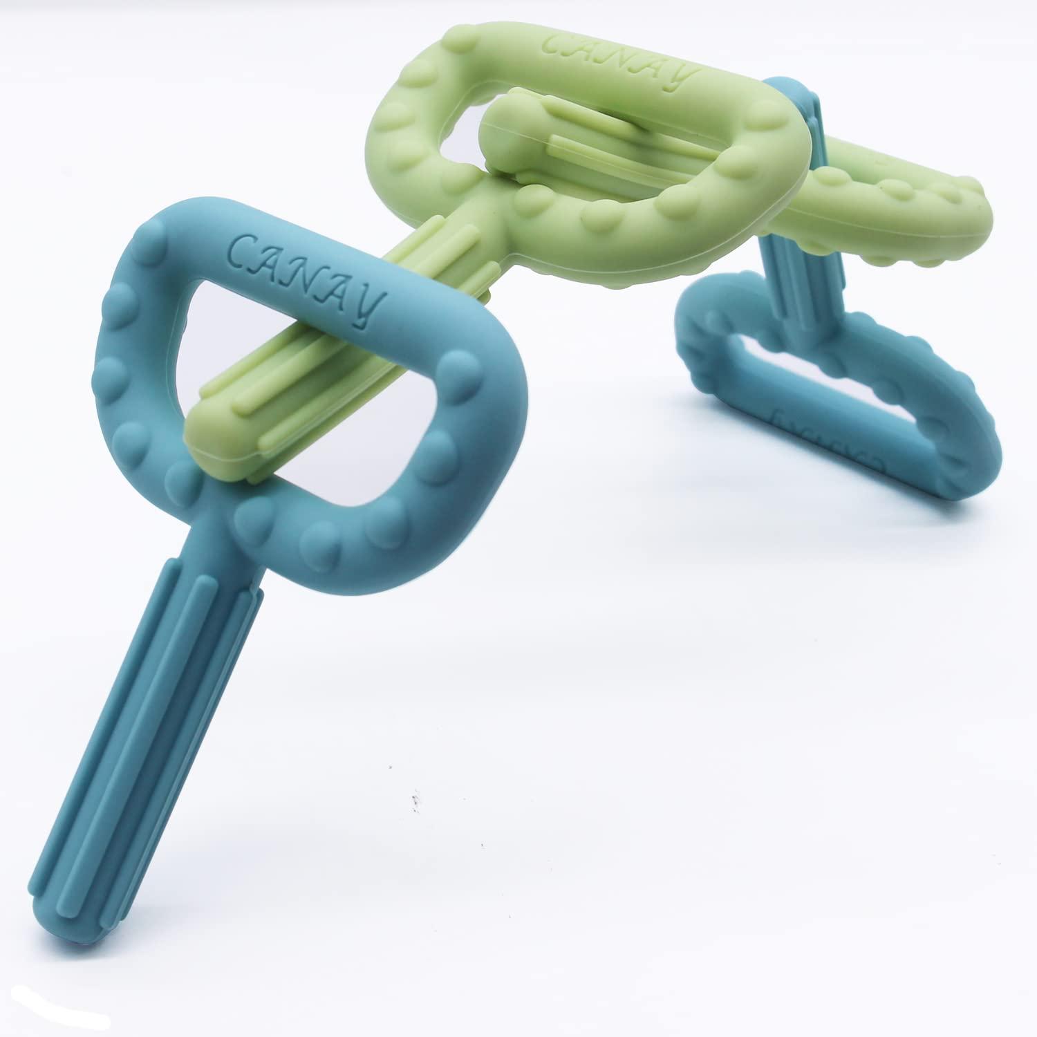 Sensory Chew Toys for Autistic Children - Silicone Teether Toys (4 Pack)