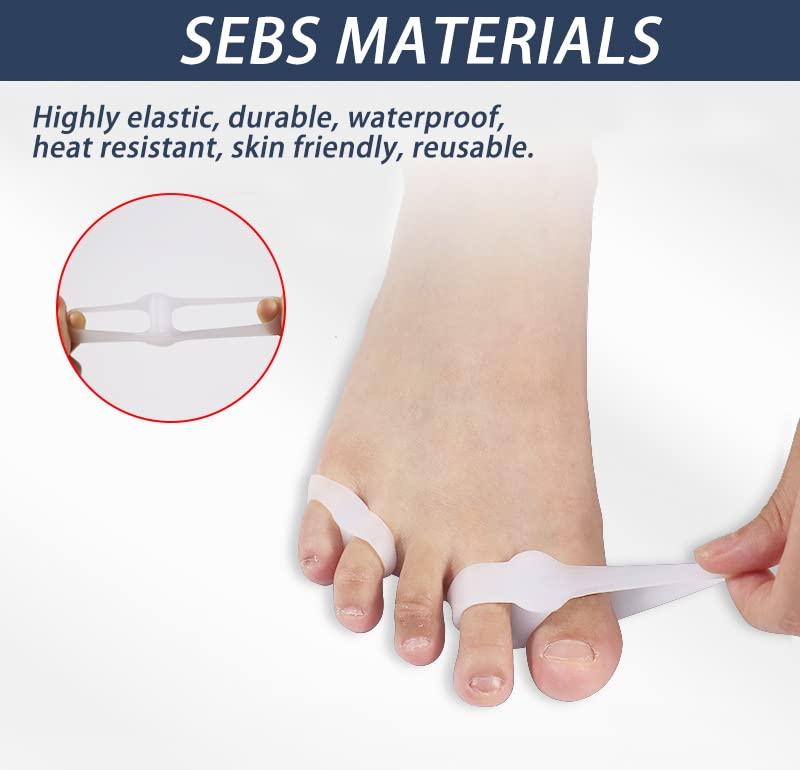 YUTTTPL 8 Pcs Toe Separators with 2 Loops Big Toe 2 Little Toe ...