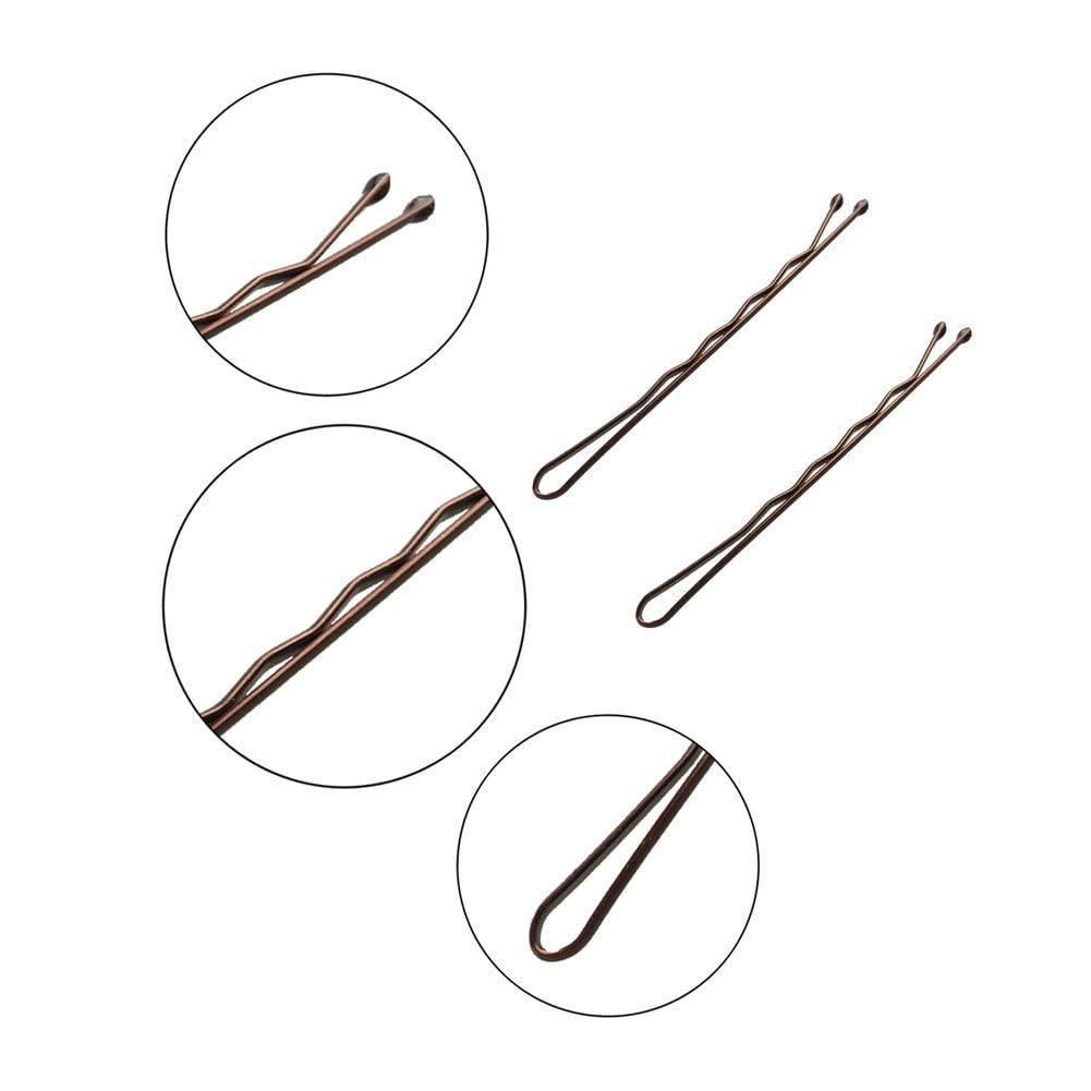 Bobby Pins Brown 240-Count Hair Pins with Cute Box - Premium Bobby Pins ...