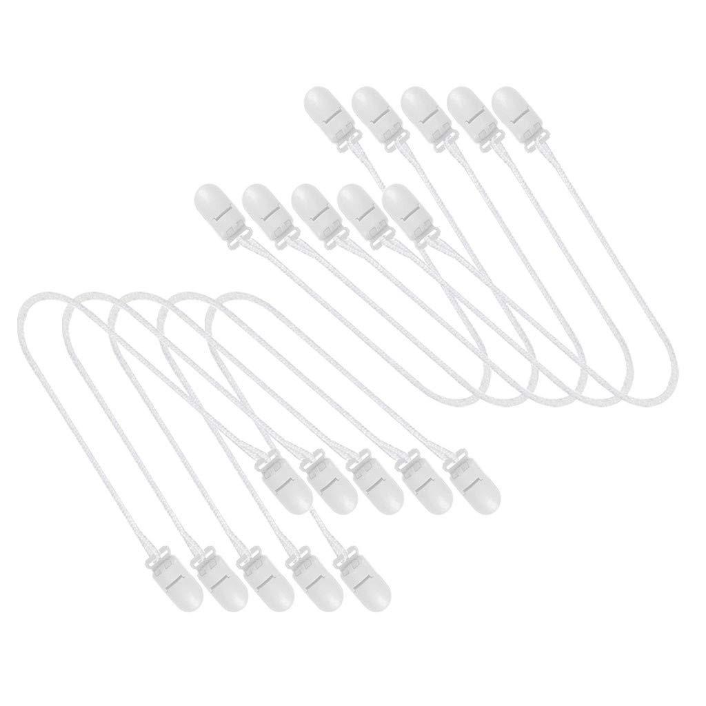 Adjustable Elastic Rope with 20 Durable Clips - DIY Fabric Bag Zipper ...