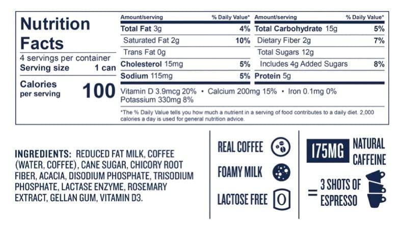 La Colombe Triple Draft Latte - Cold-Pressed Espresso & Milk - Real ...