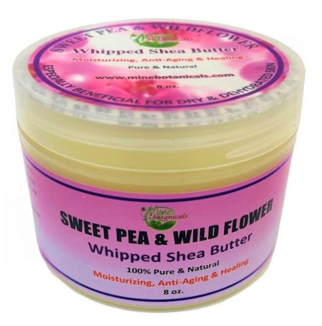 Mine Botanicals Sweet Pea & Wildflower Whipped Shea Butter - Luxurious ...