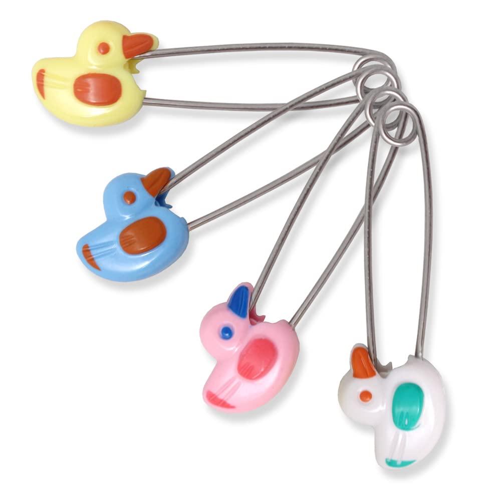 Rearz Jumbo 3 Adult Duck Stainless Steel Locking Diaper Pins - Yellow ...
