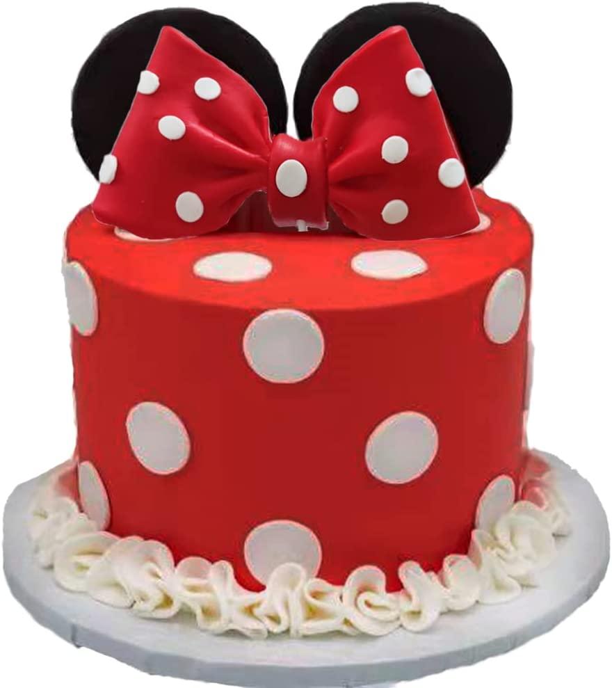 Red Minnie Mouse Cake Topper