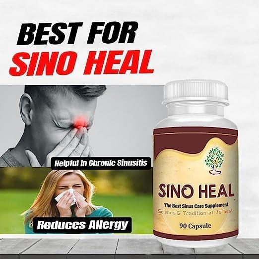 Sino Heal Sinusitis Relief Capsules - 90 ct | Herbal Extract for Nasal ...