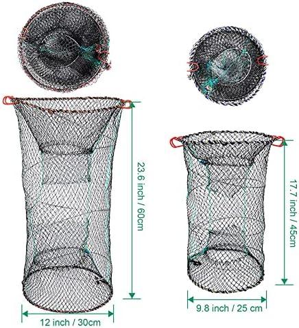 Nswdhy Fishing Bait Trap Set - 2 Pack Crab, Minnow, Crawfish, Lobster ...