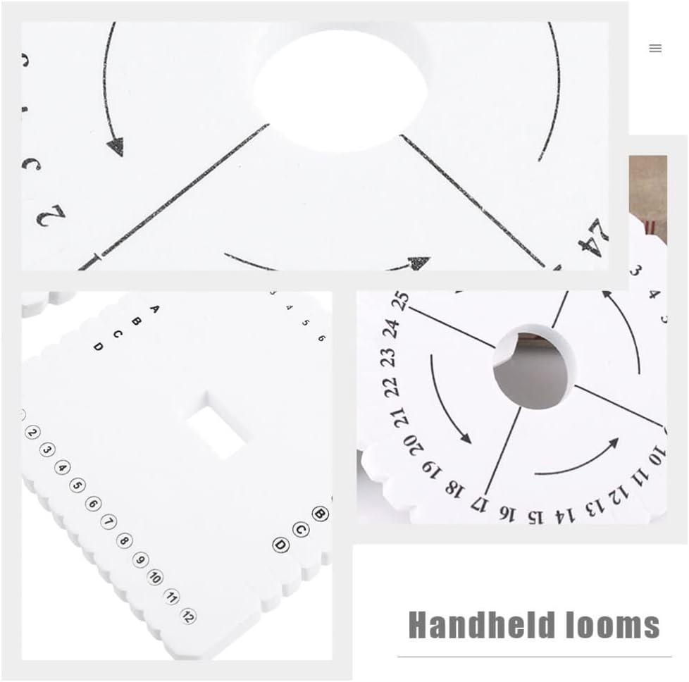 EXCEART Braiding Disk Set - Round & Square Kumihimo Beading Cord Plates ...