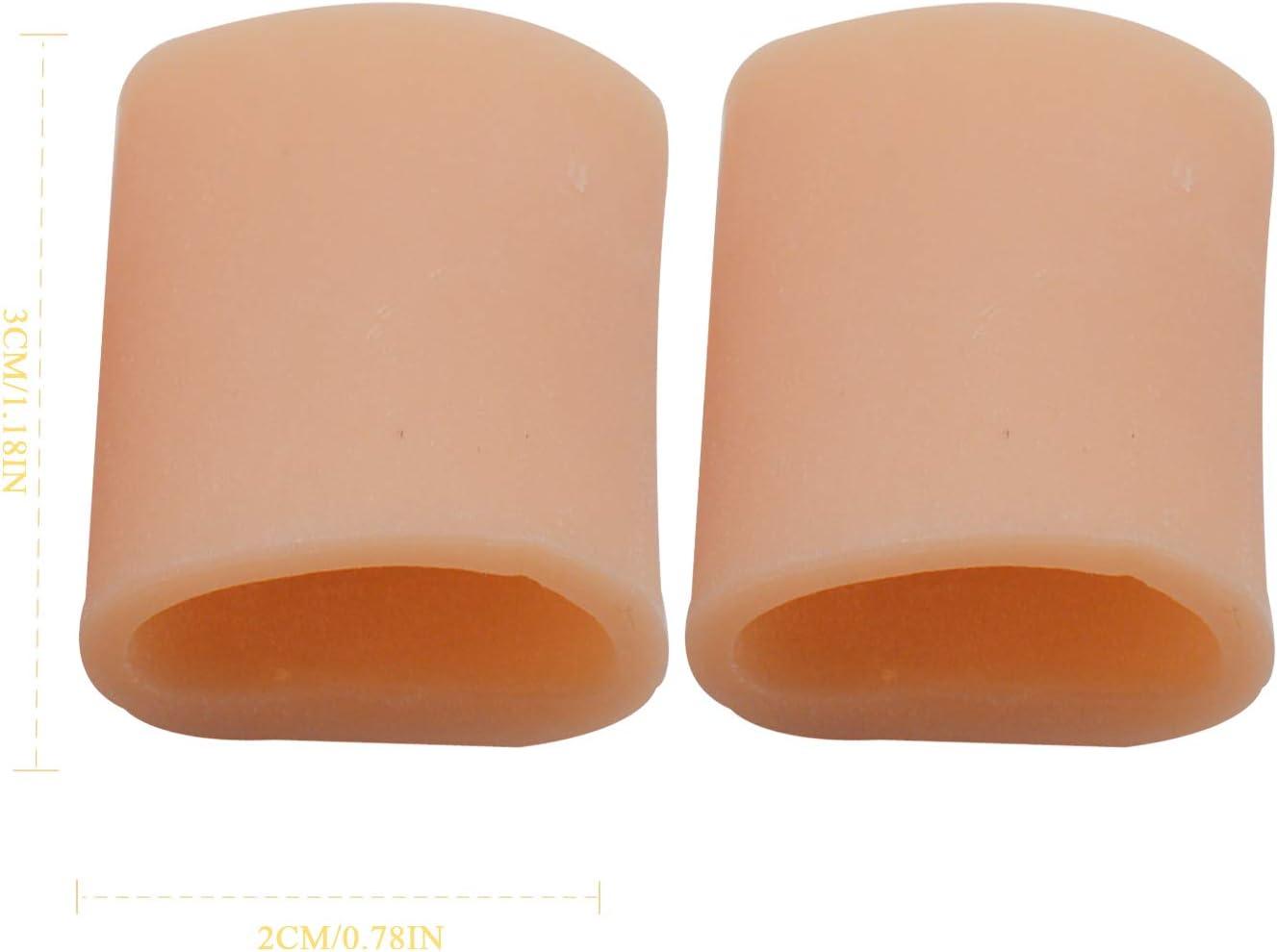 10 Gel Toe Sleeves Corn Cushion Silicone Protectors - Reduce Friction ...