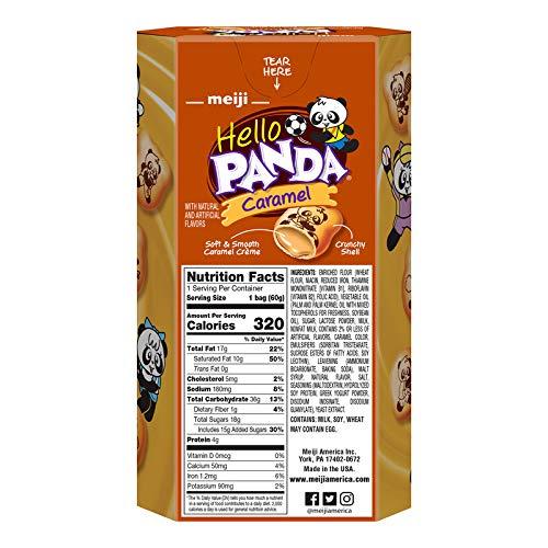 Meiji Hello Panda Caramel Crأ¨me Cookies - 10 Pack (2.1 oz) - Fun Bite ...