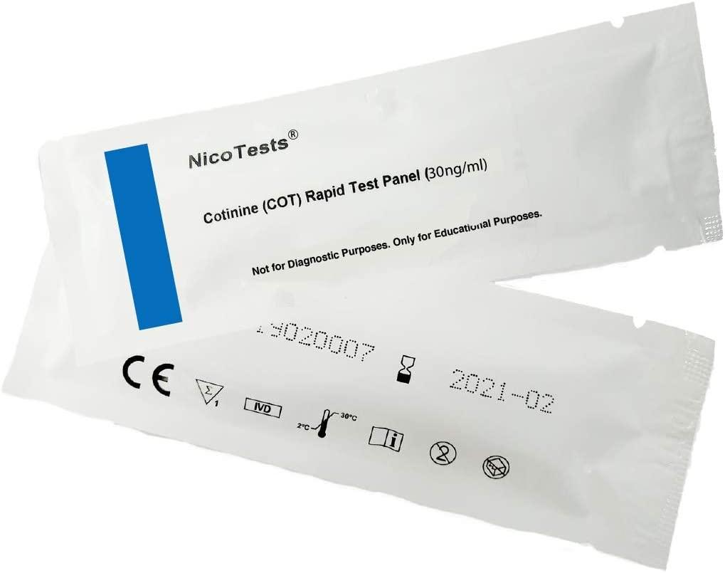 Saliva Nicotine Test 5-Pack by NicoTests - Easy and Accurate Smoking ...
