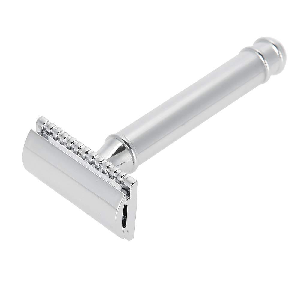Premium Metal Razor with Straight Edge - Manual Steel Hairdresser ...