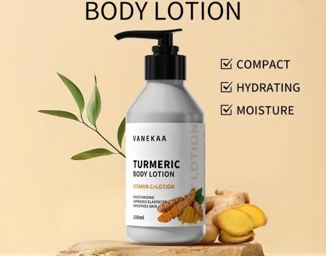 Turmeric Body Lotion with Vitamin C - Nourishing 3 Fl Oz Moisturizer ...