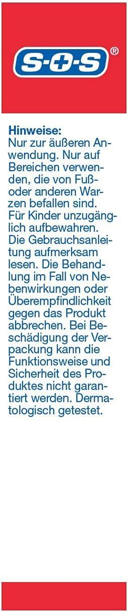 SOS Warken Ex Pavement - Waterproof Wart Removal Plaster for Kids (6 ...