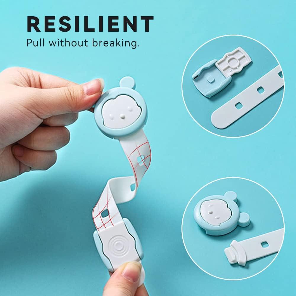 Misazy Cupboard Locks for Children 8 Pcs Baby Proofing Cabinet Locks ...