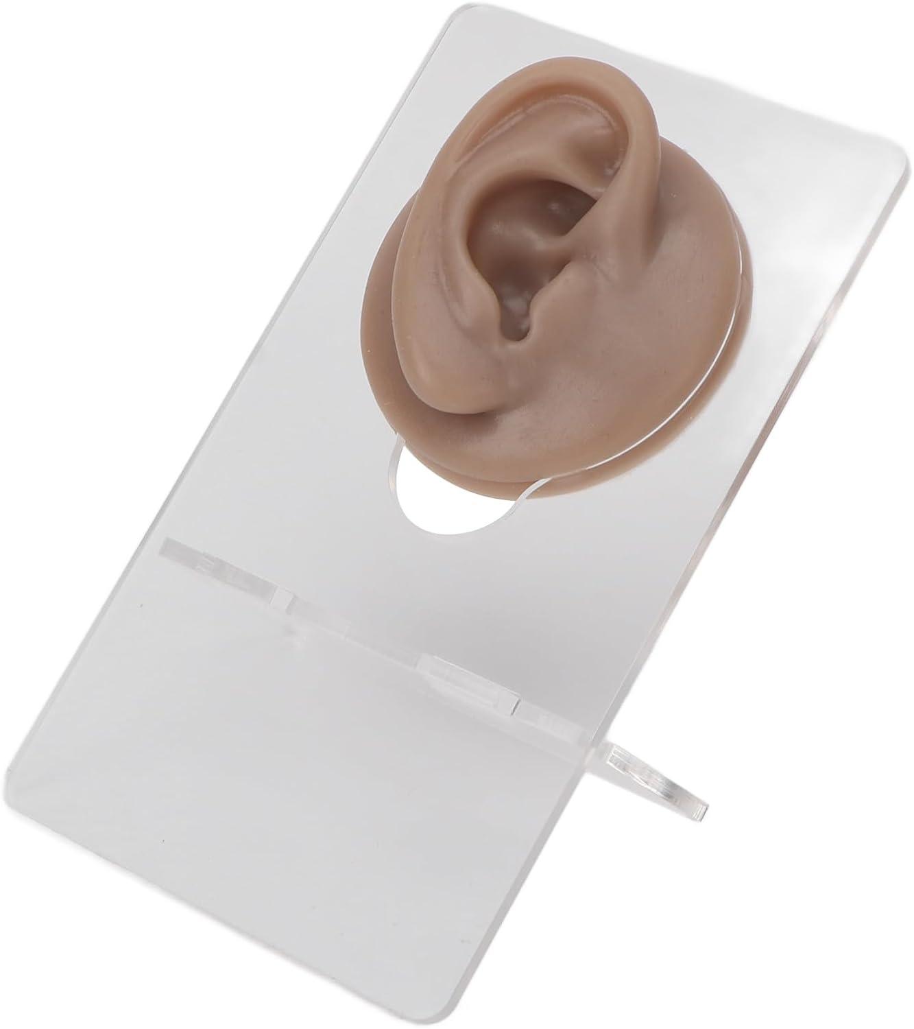 Lifelike Silicone Ear Model for Piercing Practice - Soft Elastic Multi ...