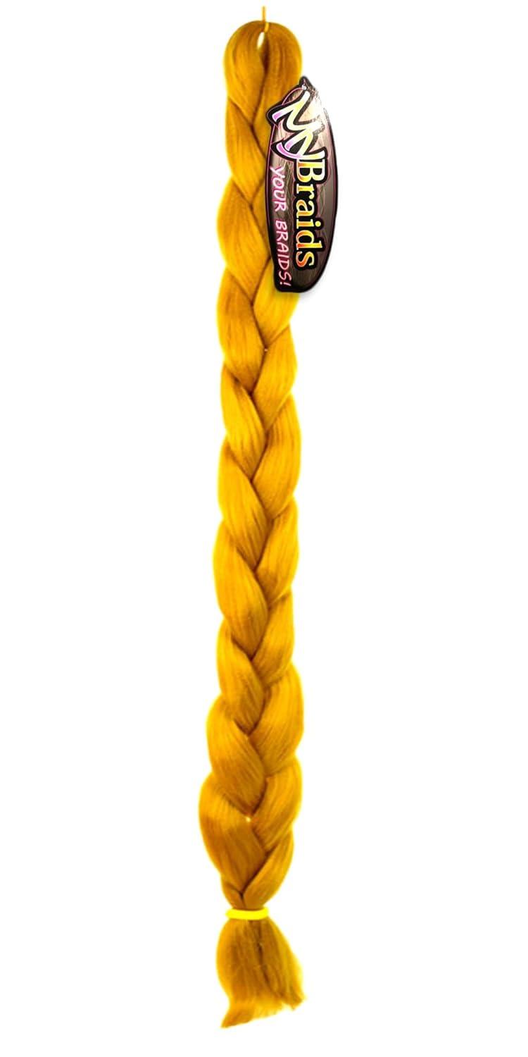 Premium 2m Mybraids Gold Braid Hair for Rasta Dreads Crochet & Box ...