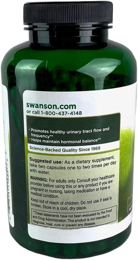 Swanson Herbal Prostate Complex - Men's Supplement with Pygeum, Saw ...