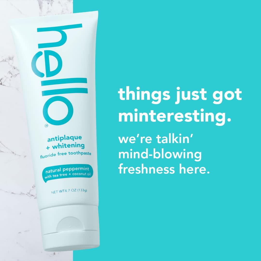Hello Antiplaque Whitening Toothpaste â€“ Fluoride & Peroxide Free ...