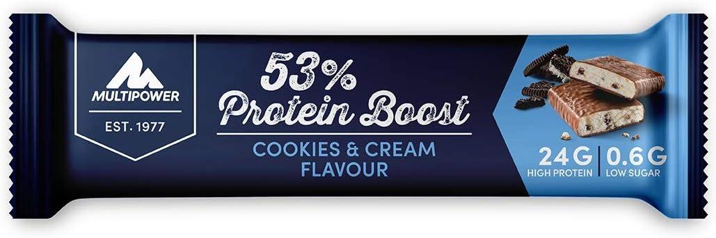 Multipower 53% Protein Boost - High-Quality 45g Protein Bar Cookies ...