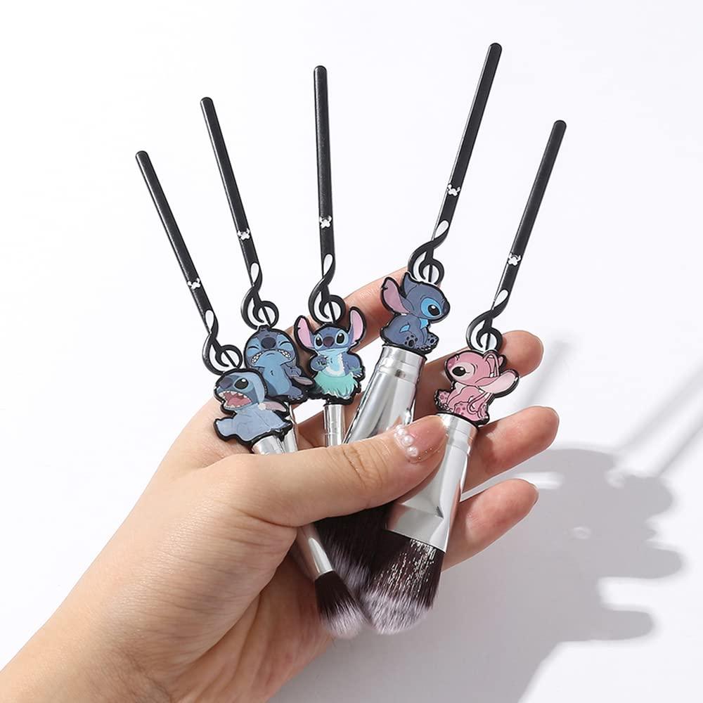 Lilo Stitch Anime Movie Series Black Music Note Makeup Brush Set | Buy ...