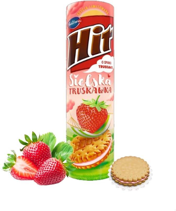 Hit Coconut Vanilla Strawberry Cocoa & Hazelnut Cream Filled Biscuit ...