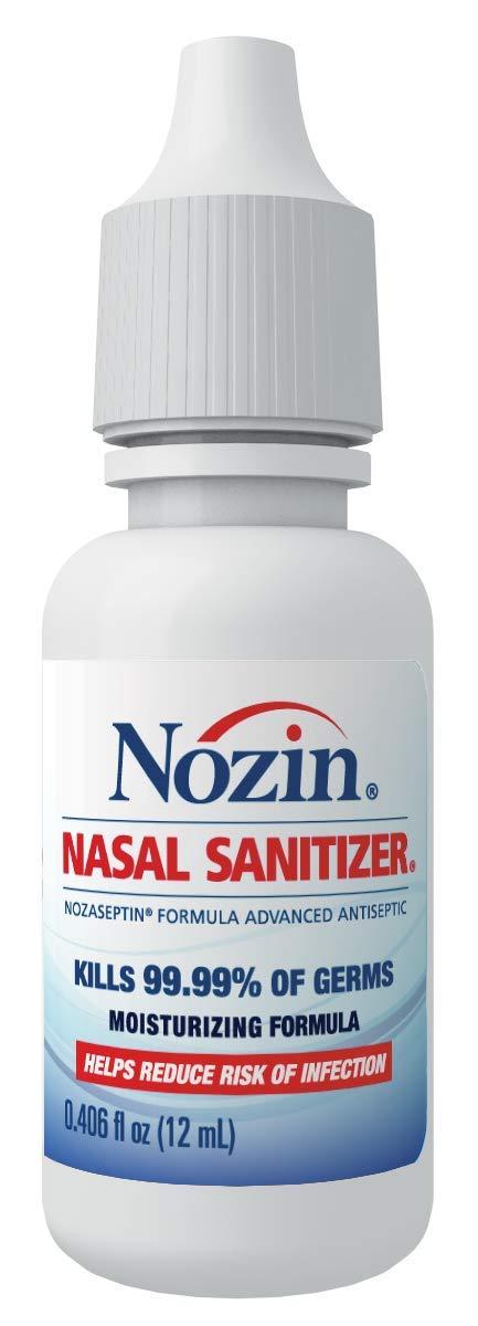 Nozin Nasal Sanitizer Antiseptic 12mL Bottle - Kills 99.99% of Germs ...
