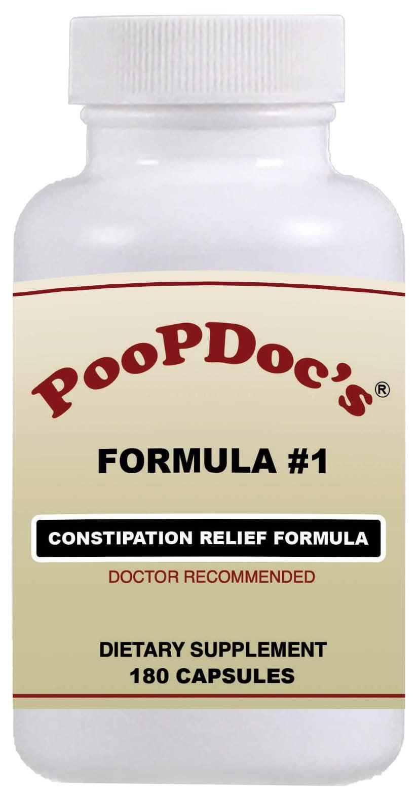 Poopdoc Constipation Relief Formula 1 (Large Bottle - 180 Cap)