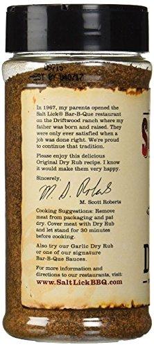 Salt Lick Original Dry Rub 12oz (2 Pack) - Authentic BBQ Seasoning ...