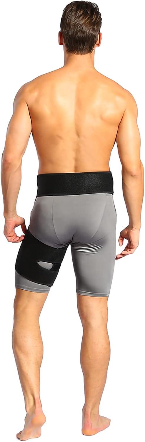 Buy Tyenaza Groin Support & Thigh Brace - Adjustable Compression Wrap ...